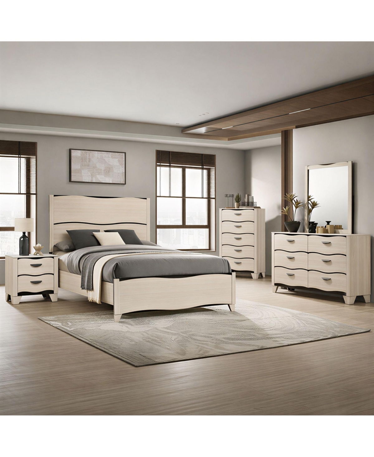 Click here for Kings Brand Furniture 6-Piece Bedroom Set - Queen... prices