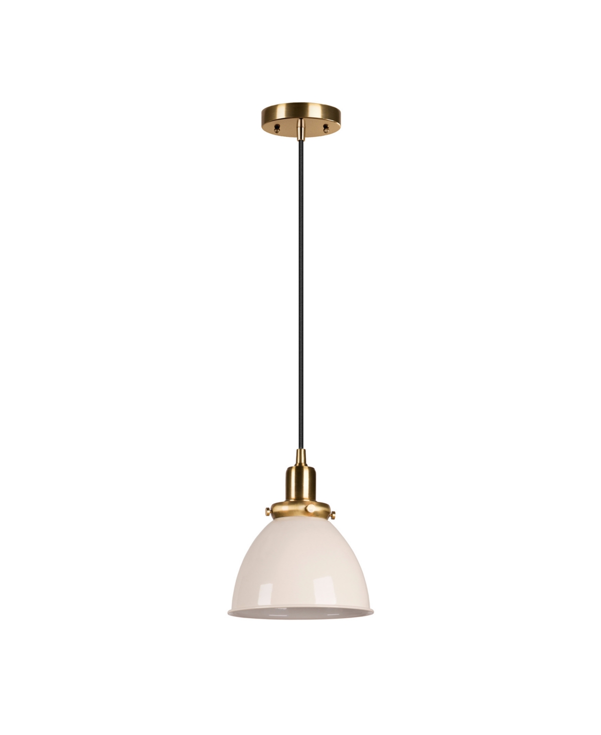 Click here for Hudson & Canal Madison 8 Wide Metal Pendant - Pear... prices