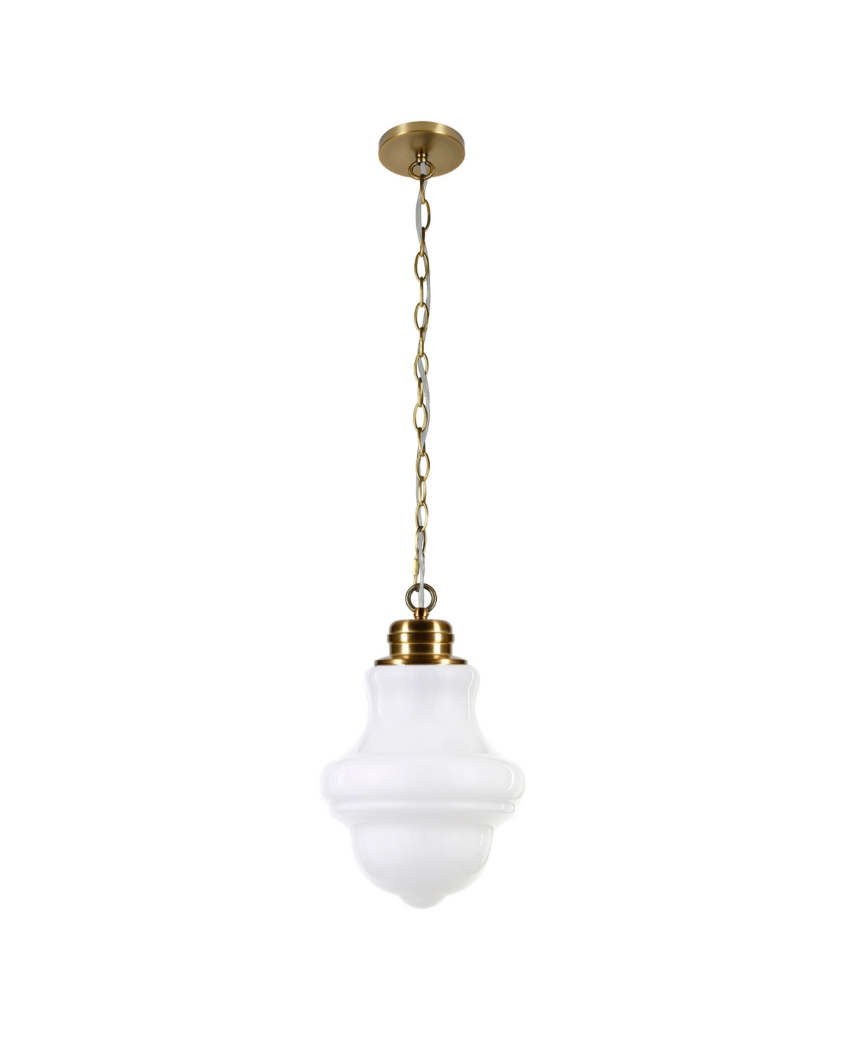Click here for Hudson & Canal Annie 9 Wide Metal Pendant - Brass prices
