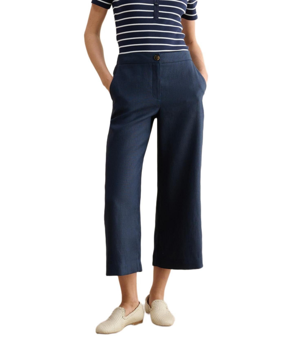 Click here for Hobbs London Womens Lillie High Waisted Culotte Tr... prices