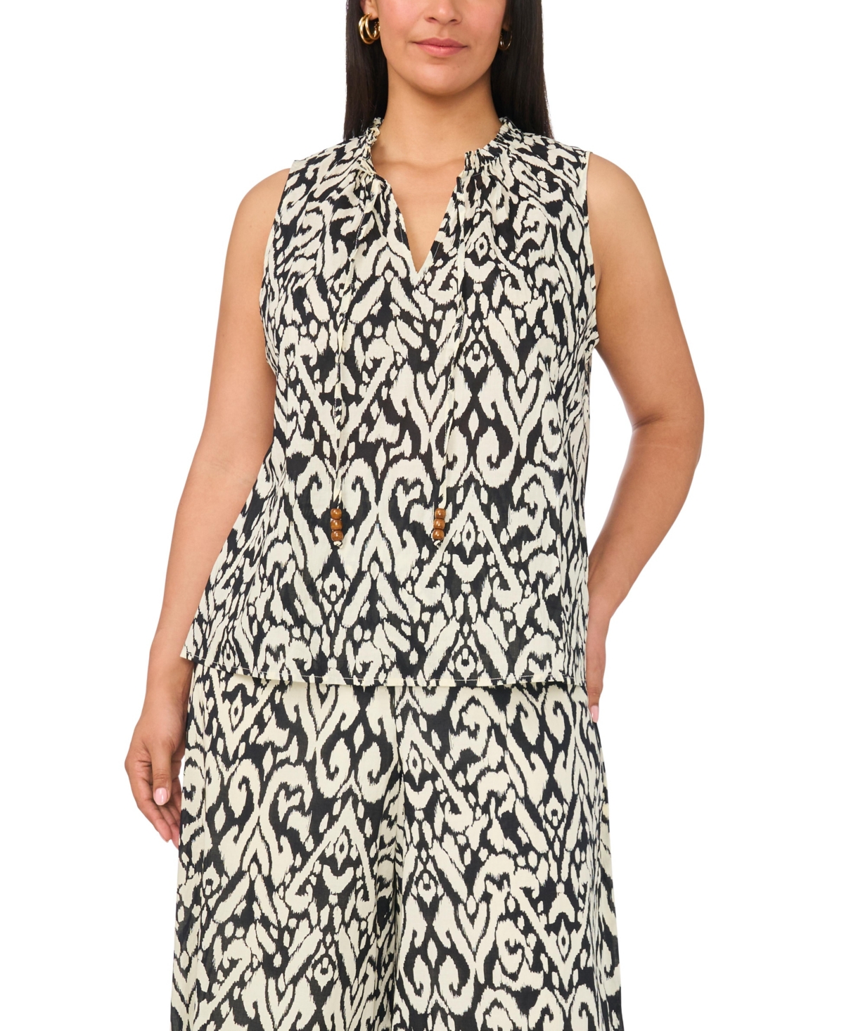 Click here for Vince Camuto Plus Size V-Neck Sleeveless Flowy She... prices
