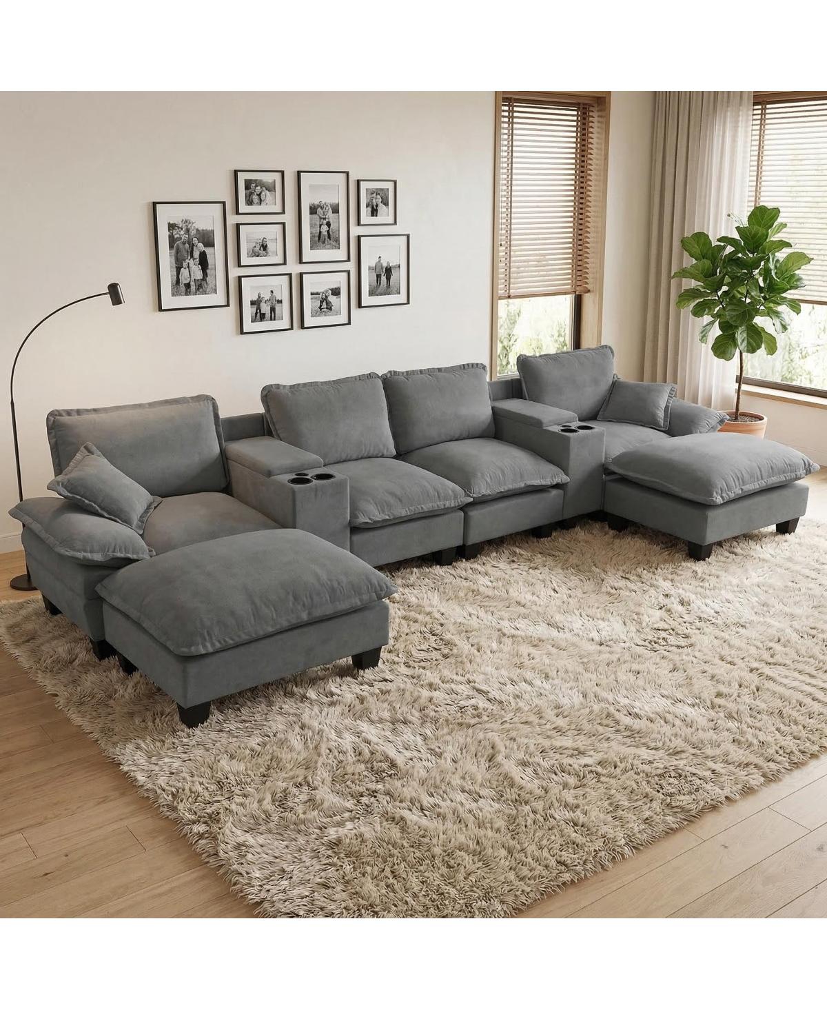 Click here for Streamdale Furniture Modular U-Shape Cloud Couch w... prices