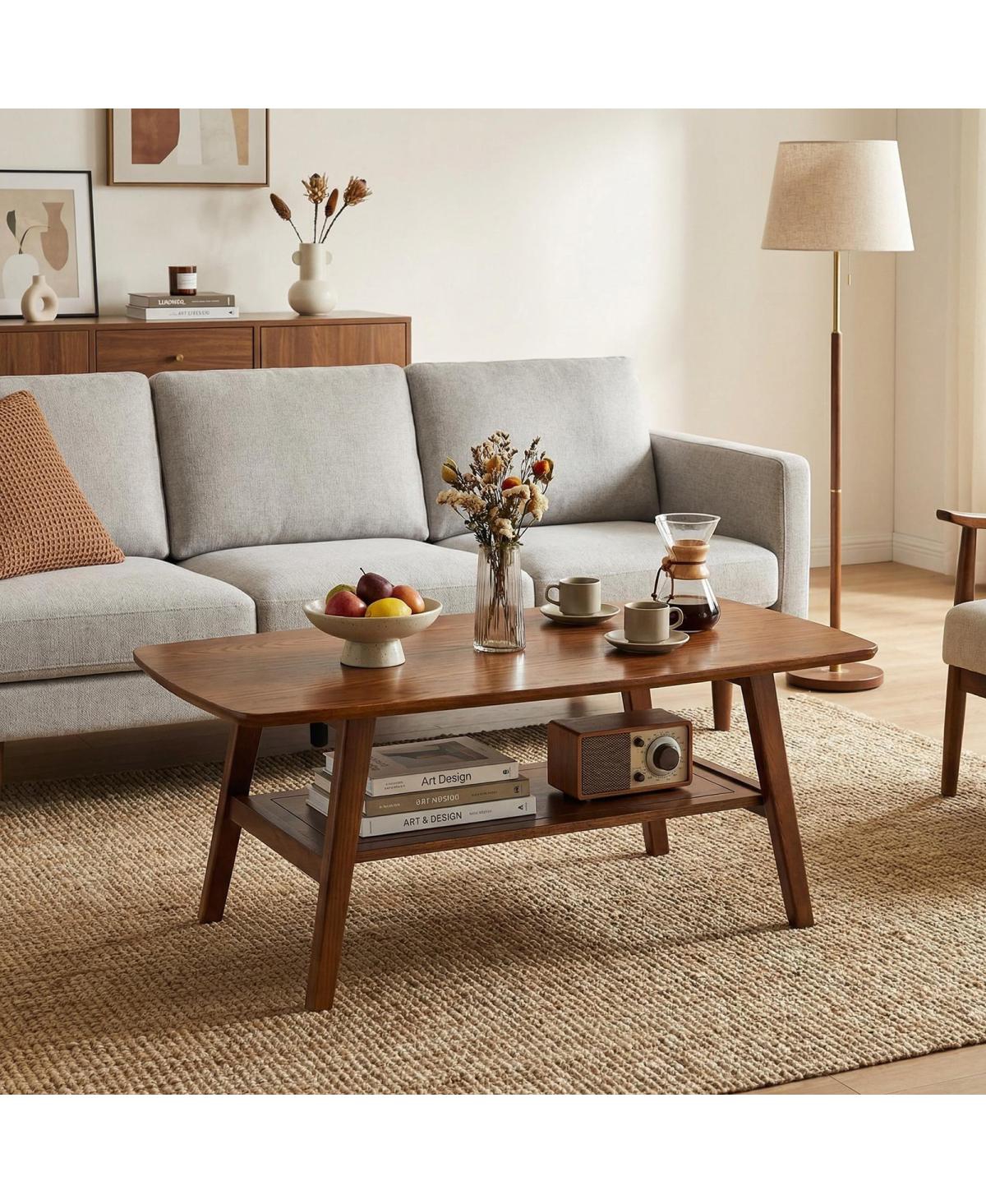Click here for Streamdale Furniture Mid-Century Modern Solid Oak... prices