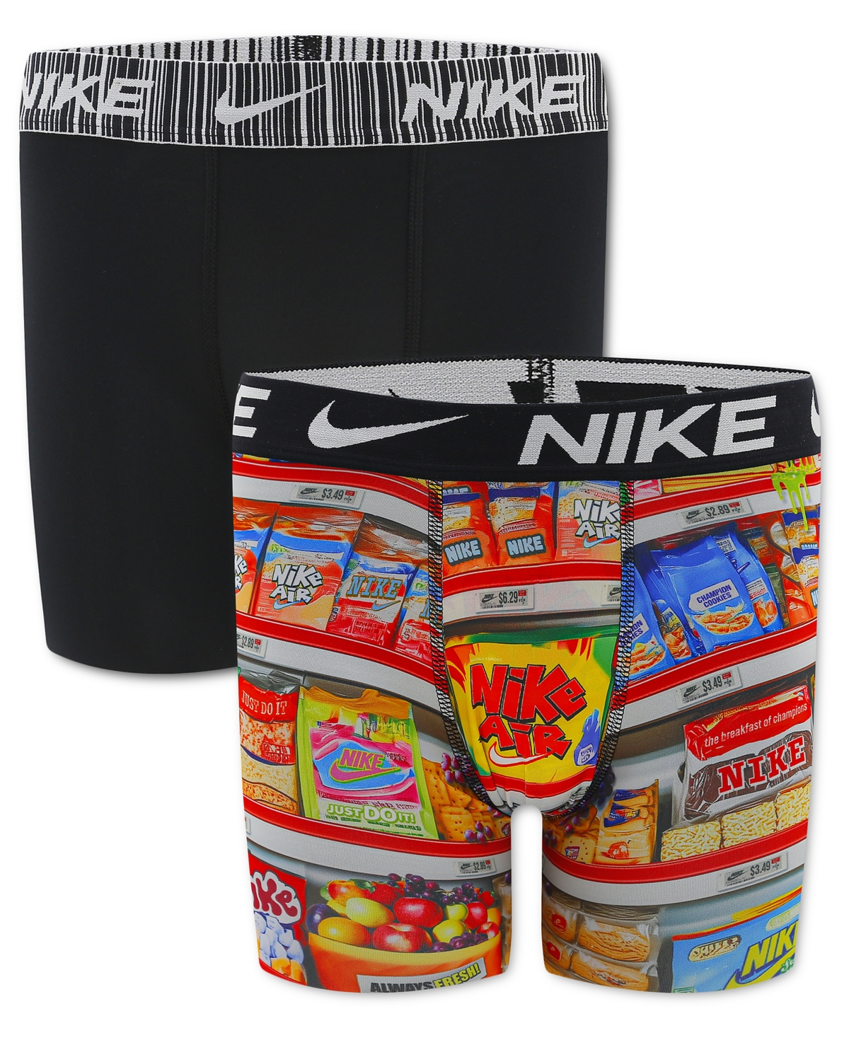 Click here for Nike Boys 8-20 Printed Long Boxer Briefs  2-Pack -... prices
