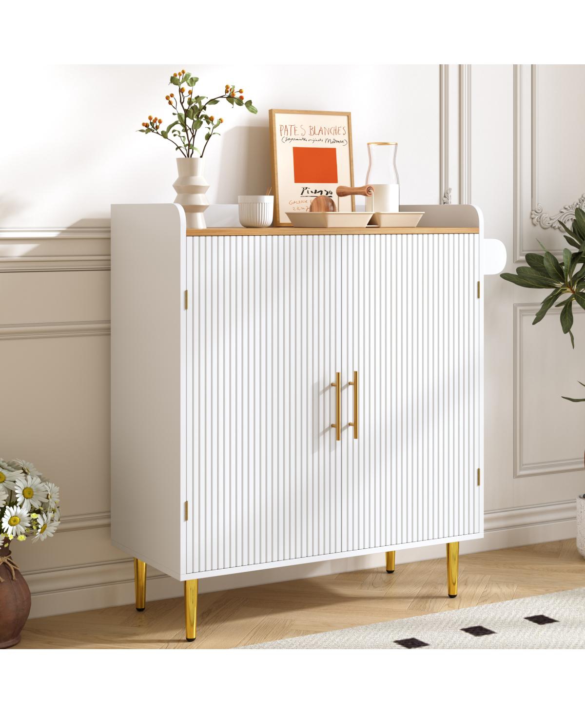 Click here for Streamdale Furniture Modern Fluted Coffee Bar Cabi... prices