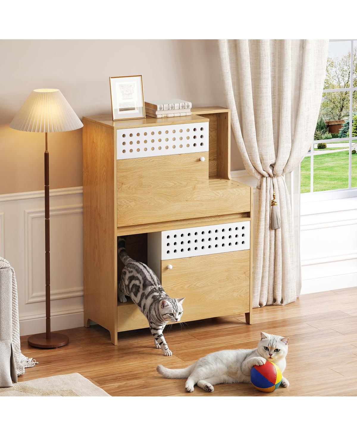 Click here for Streamdale Furniture 2-in-1 Cat Litter Box Enclosu... prices