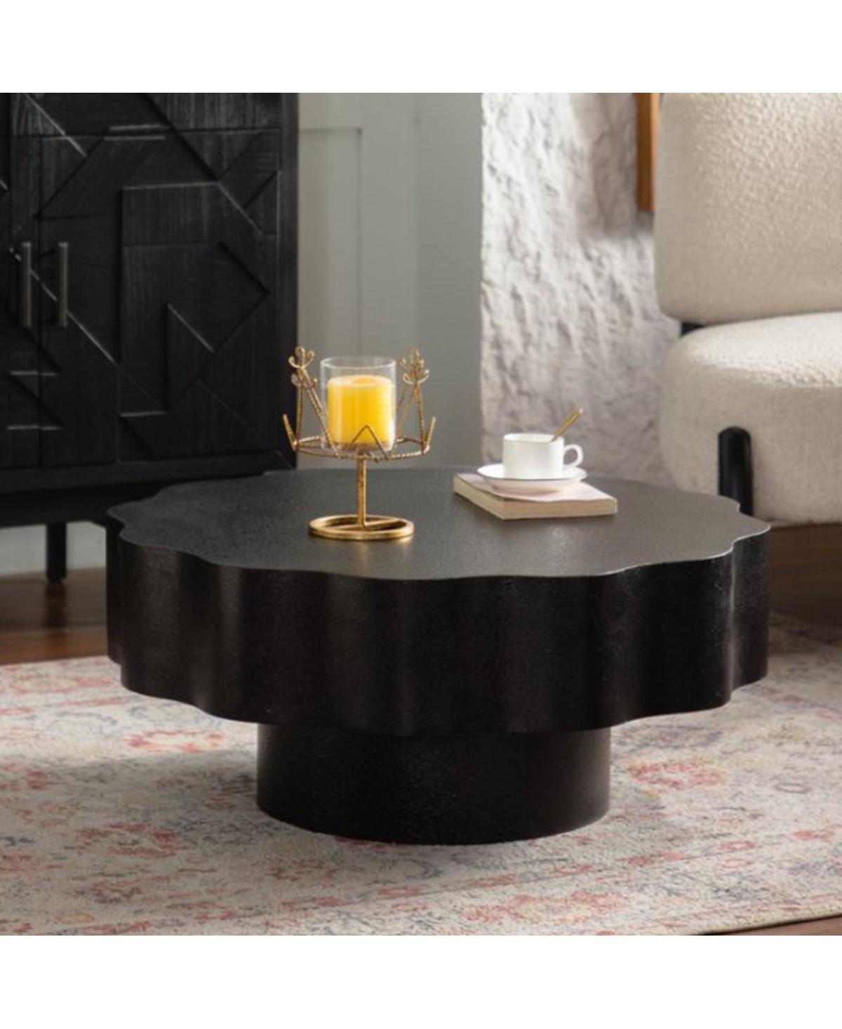 Click here for Streamdale Furniture Scalloped Black Coffee Table:... prices