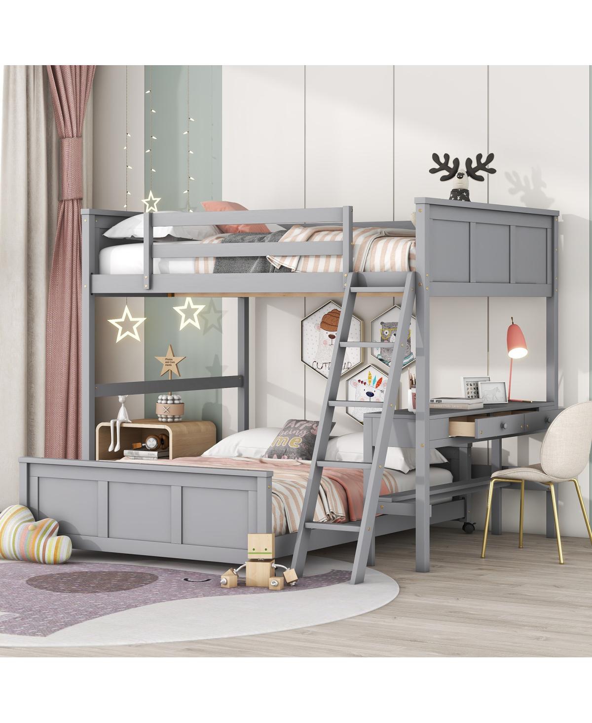 Click here for Streamdale Furniture Bed with Desk - Gray prices