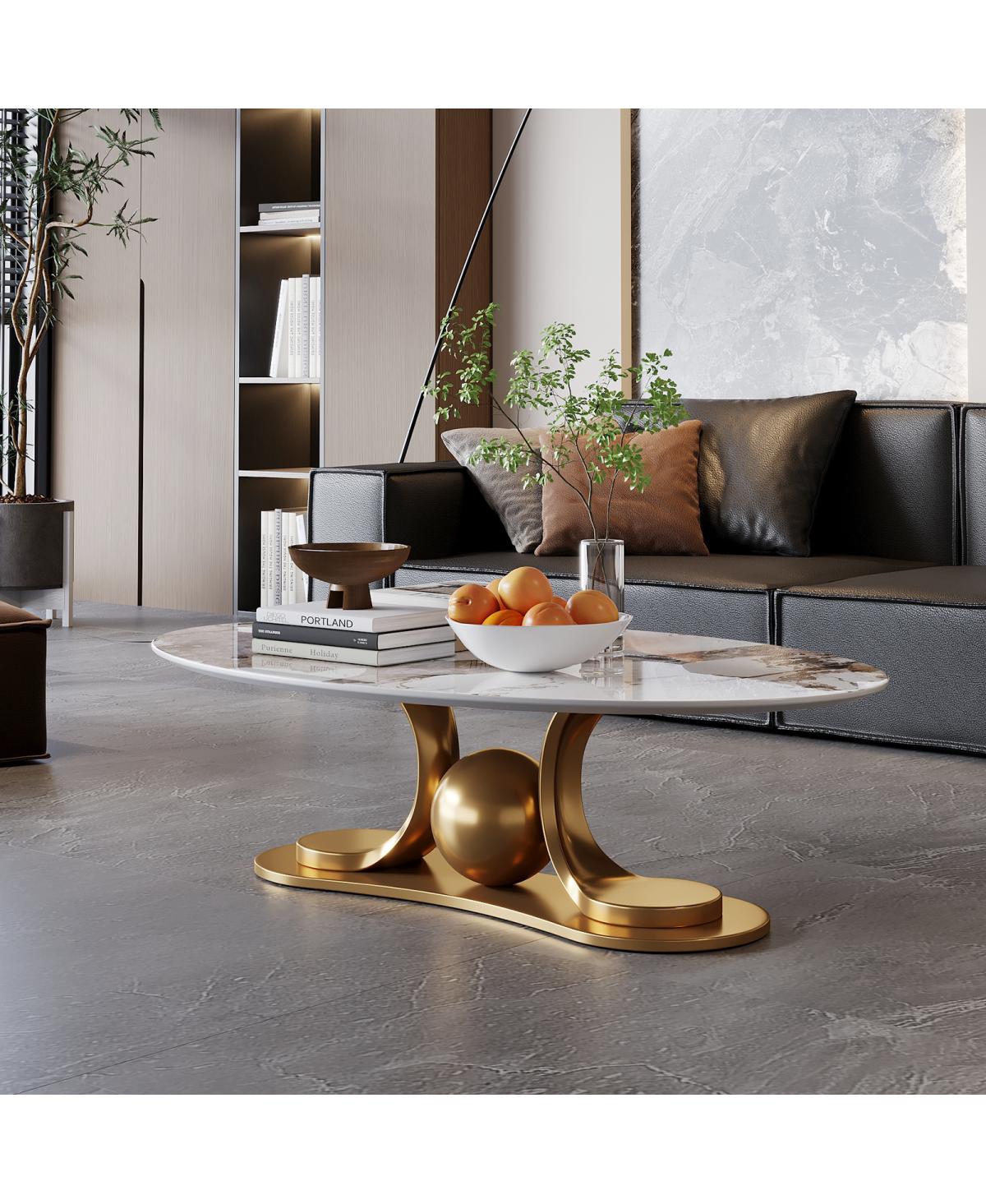 Click here for Streamdale Furniture Gold Metal Coffee Table with... prices