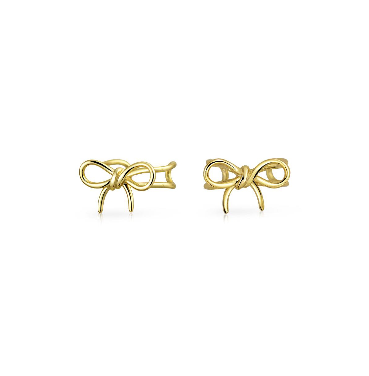 Click here for Bling Jewelry Dainty Ribbon Ear Cuff Bow Cartilage... prices