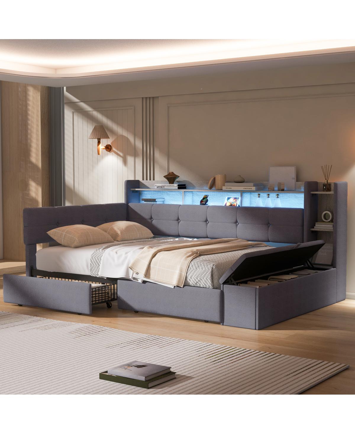 Click here for Streamdale Furniture Upholstered Daybed with Stora... prices