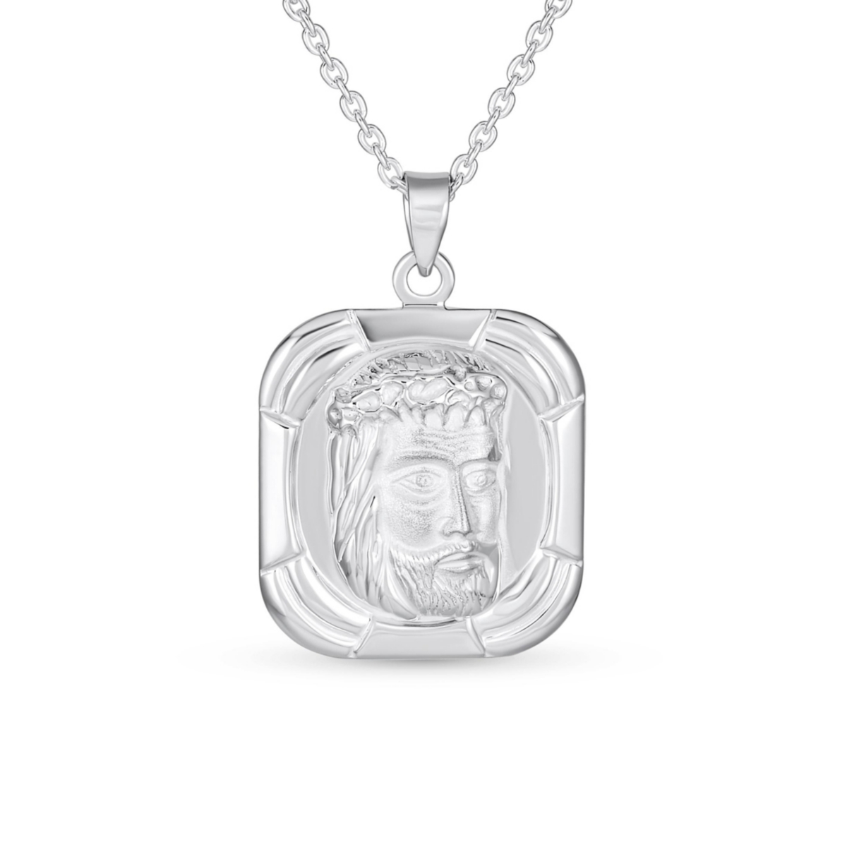 Click here for Bling Jewelry Religious Face of Jesus Pendant Neck... prices