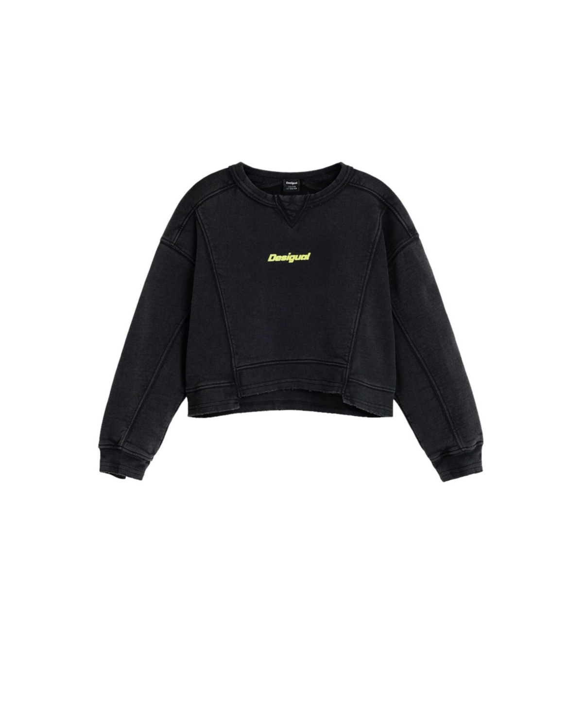 Click here for Desigual Girlss Sweatshirt seams logo - Gray prices