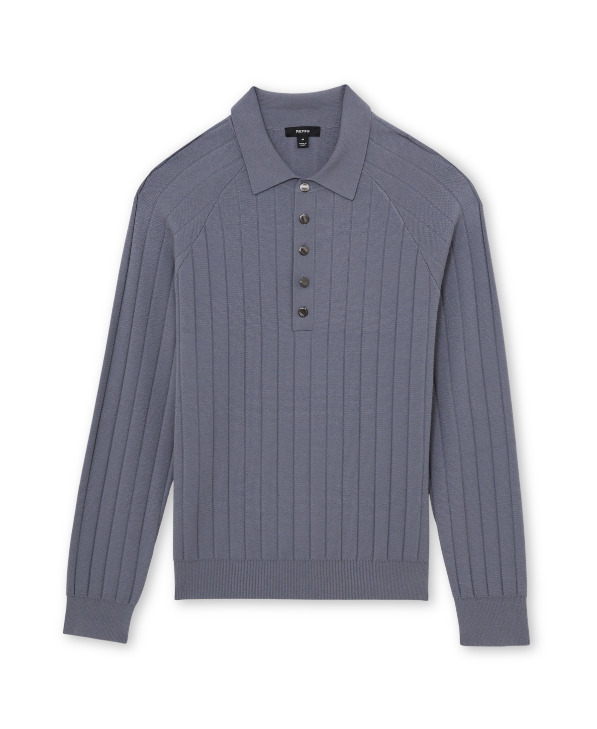 Click here for Reiss Mens Dillingham Wide-Ribbed Half-Button Polo... prices
