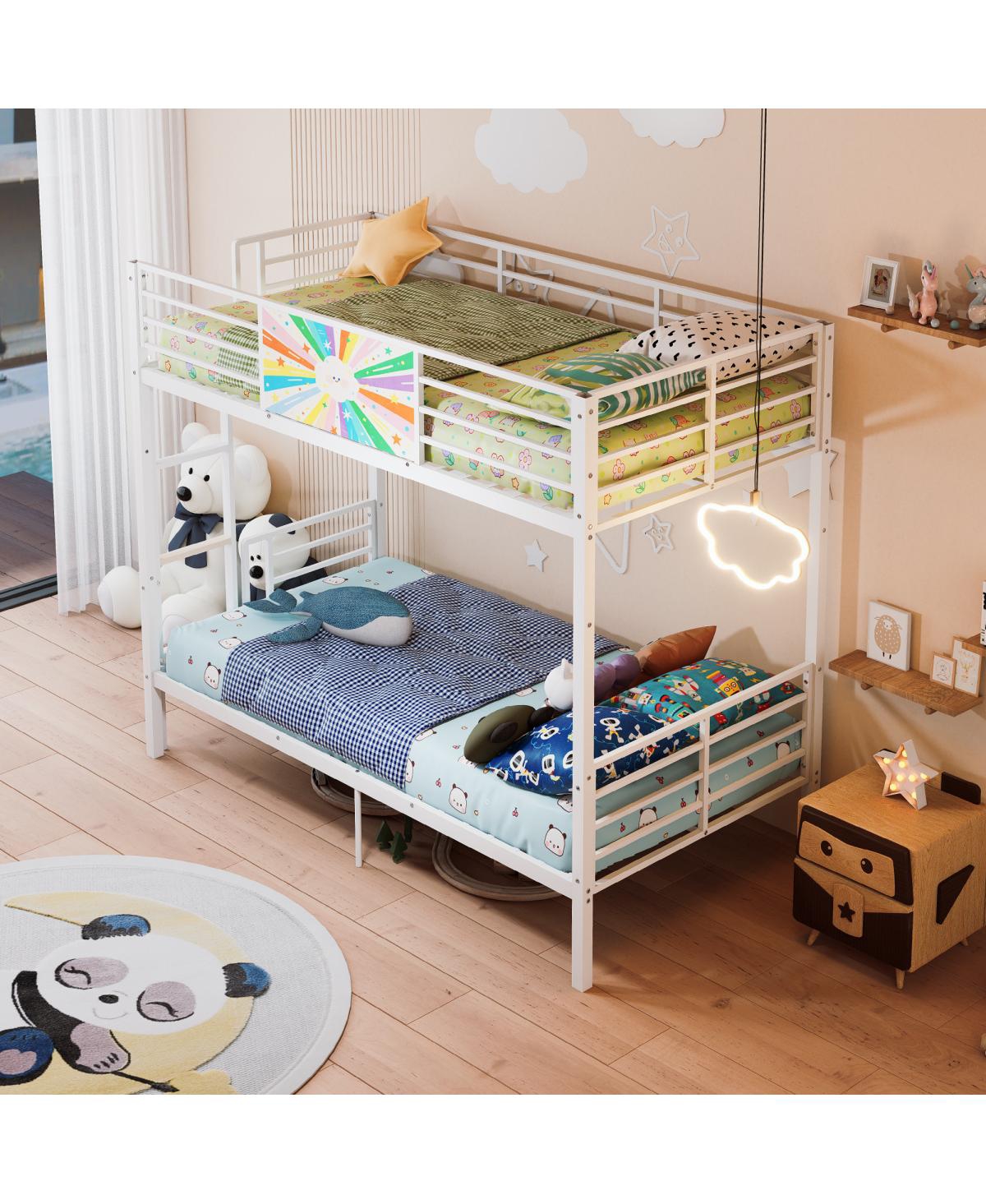 Click here for Streamdale Furniture Twin Over Twin Heavy-Duty Met... prices