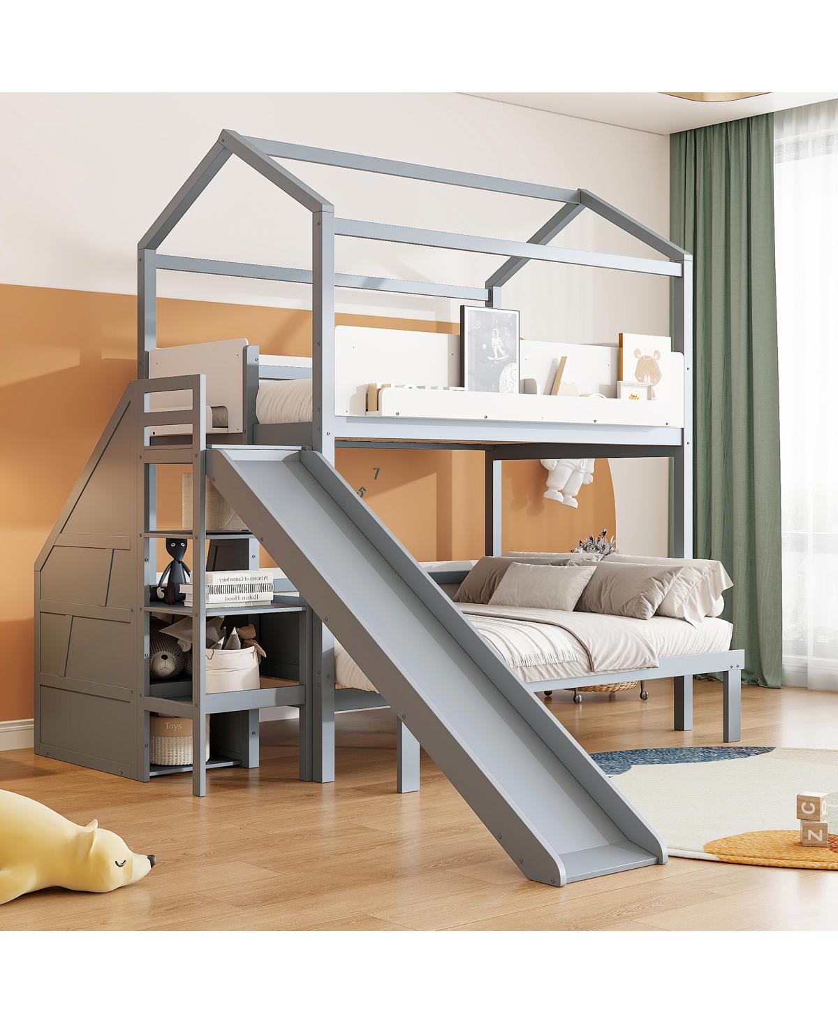 Click here for Streamdale Furniture House-Shaped Twin/Full Bunk B... prices