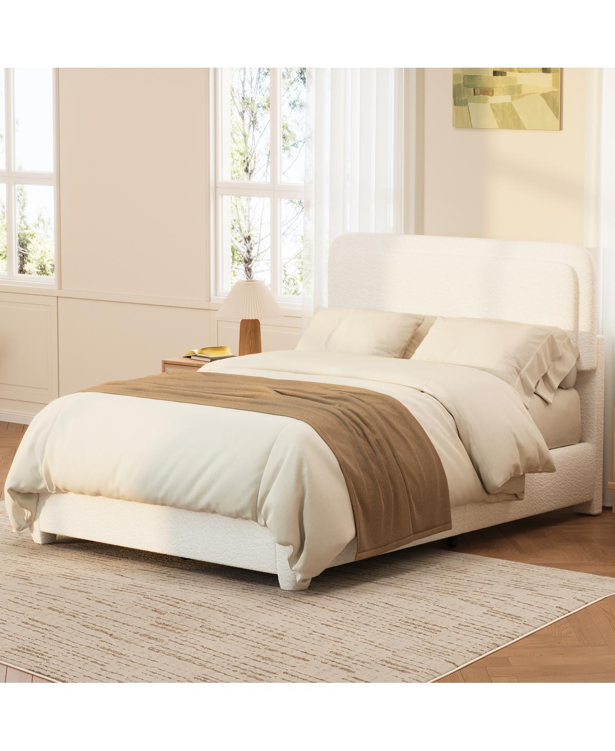 Click here for Streamdale Furniture Boucle Queen Bed Frame with A... prices