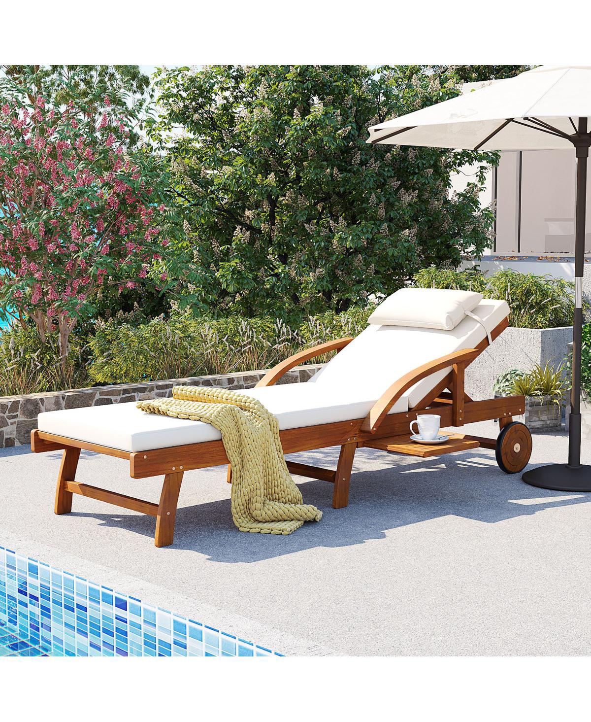 Click here for Streamdale Furniture 77.5 Adjustable Acacia Wood O... prices