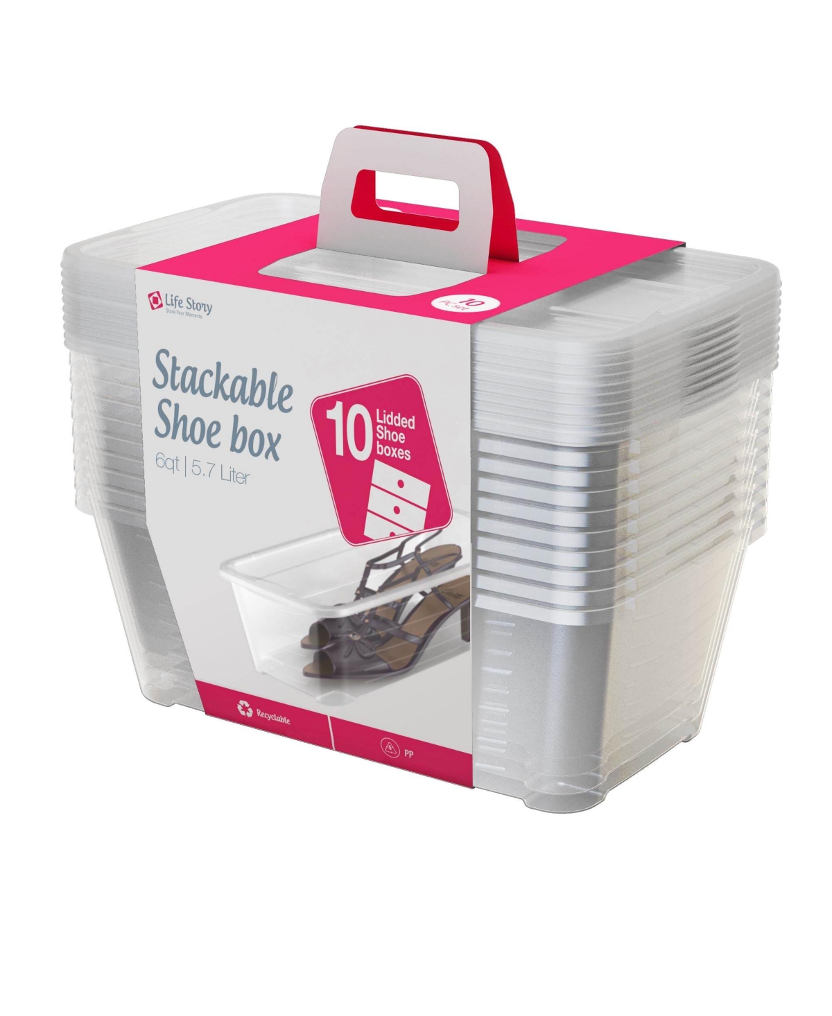 Click here for Life Story 6L Shoe and Closet Storage Box Stacking... prices