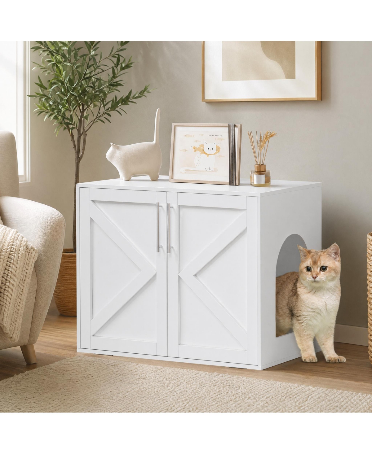 Click here for homfan Hidden Cat Litter Box Enclosure Furniture w... prices