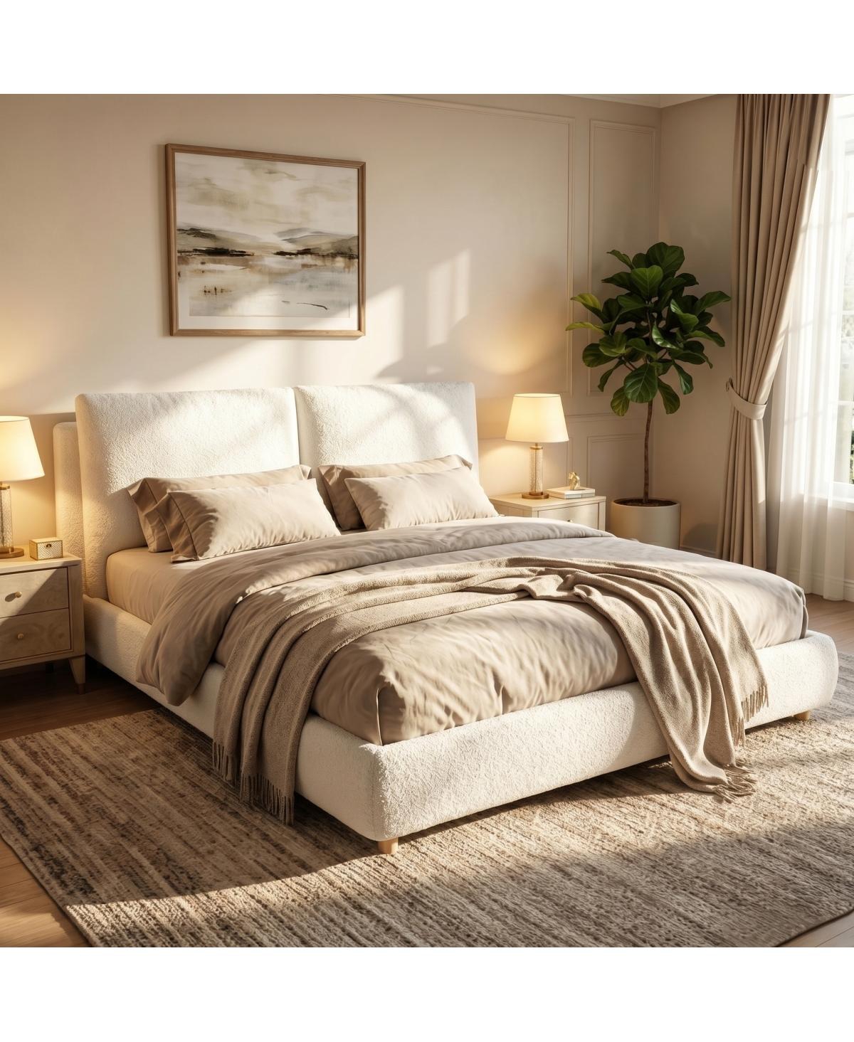 Click here for Streamdale Furniture Queen Size Upholstered Bed Fr... prices