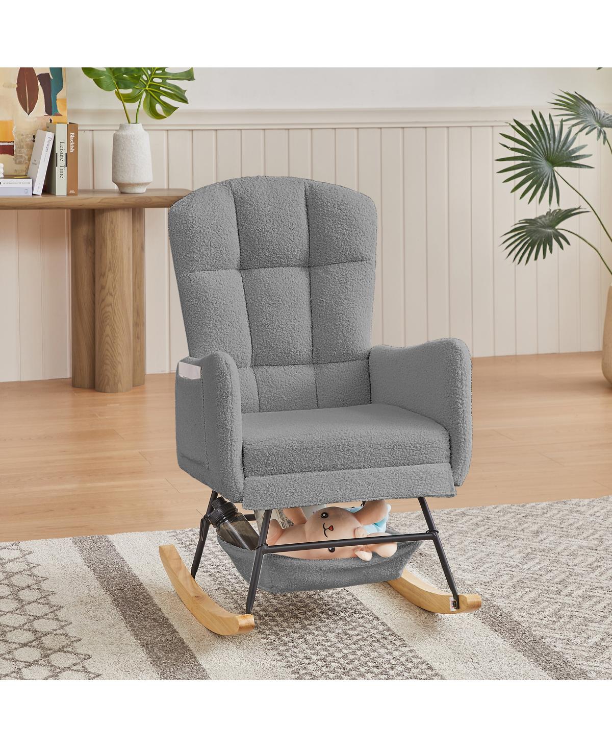 Click here for Streamdale Furniture Teddy Rocking Armchair - Grey prices