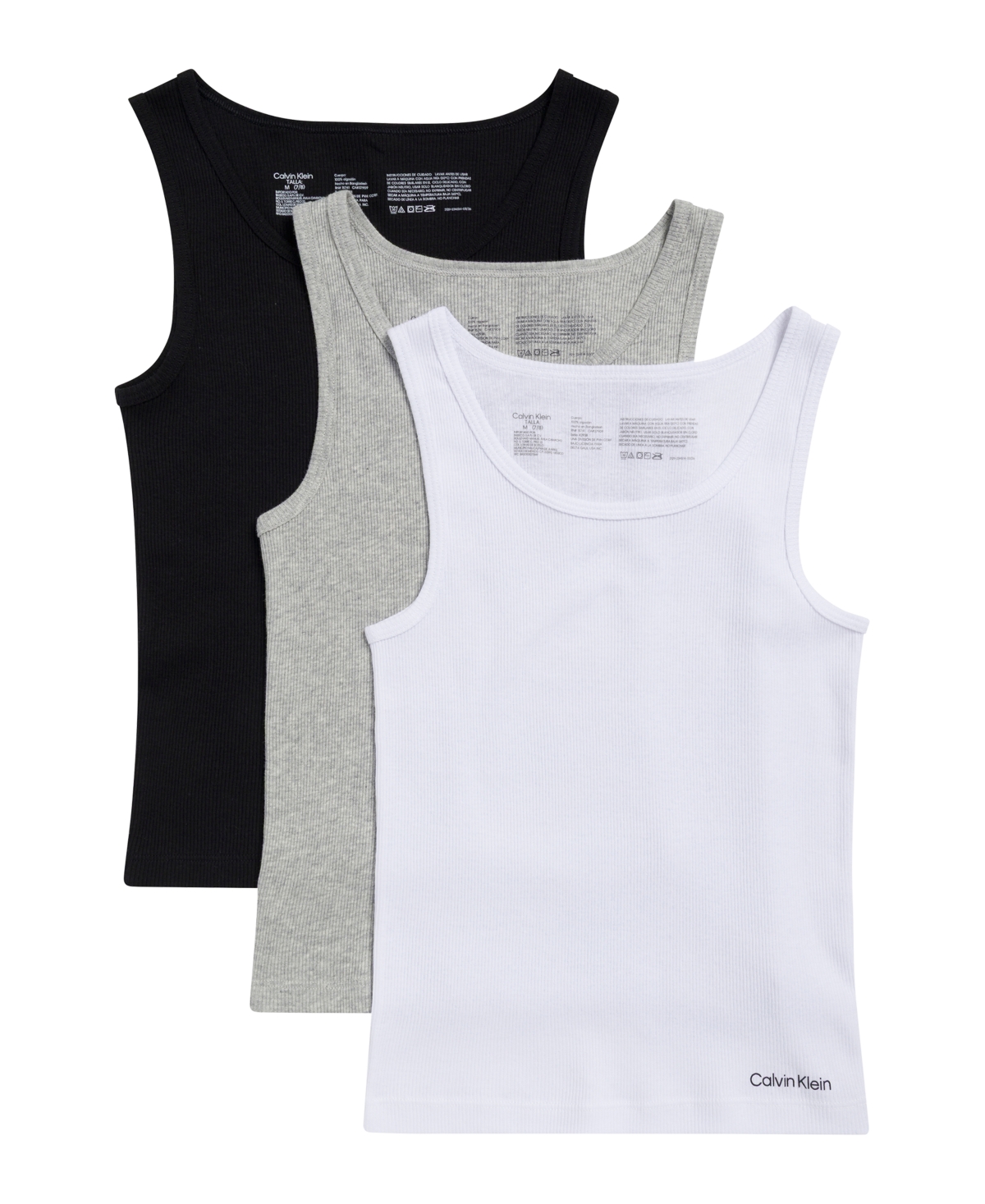 Click here for Calvin Klein Girls 6-16 Sleeveless Tank Top  3-Pac... prices