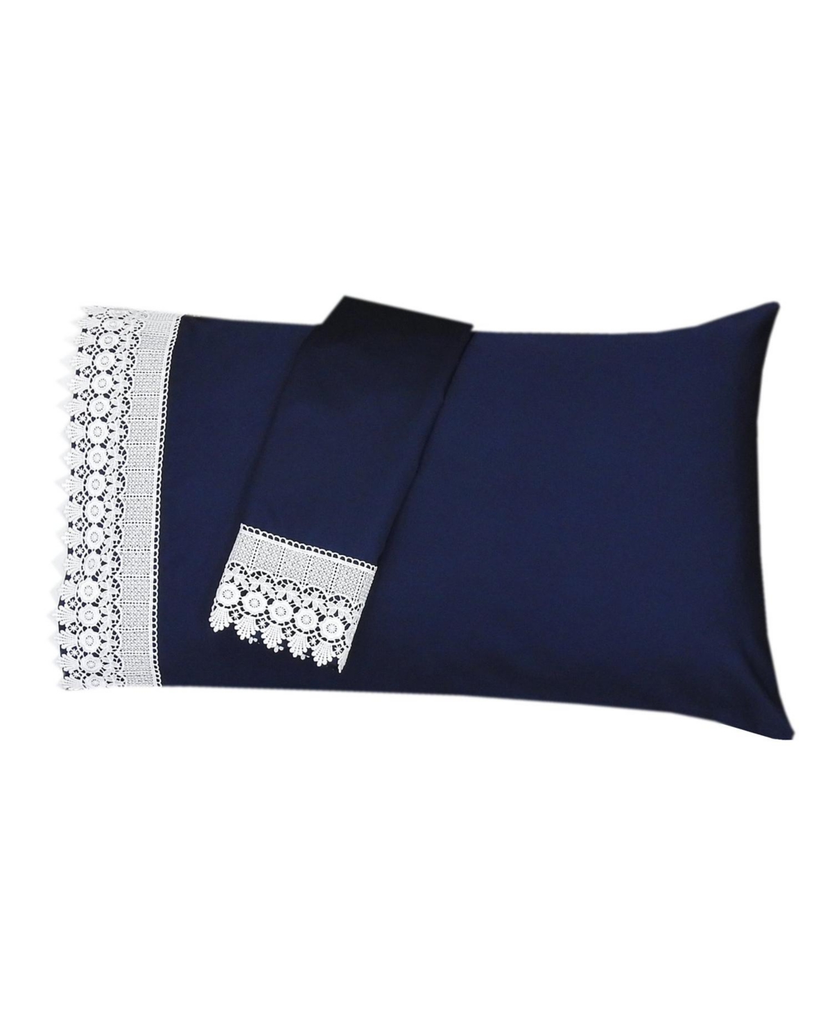 Click here for Embellished 4-Inch Lace Trim Pillowcases (Pair) Lu... prices
