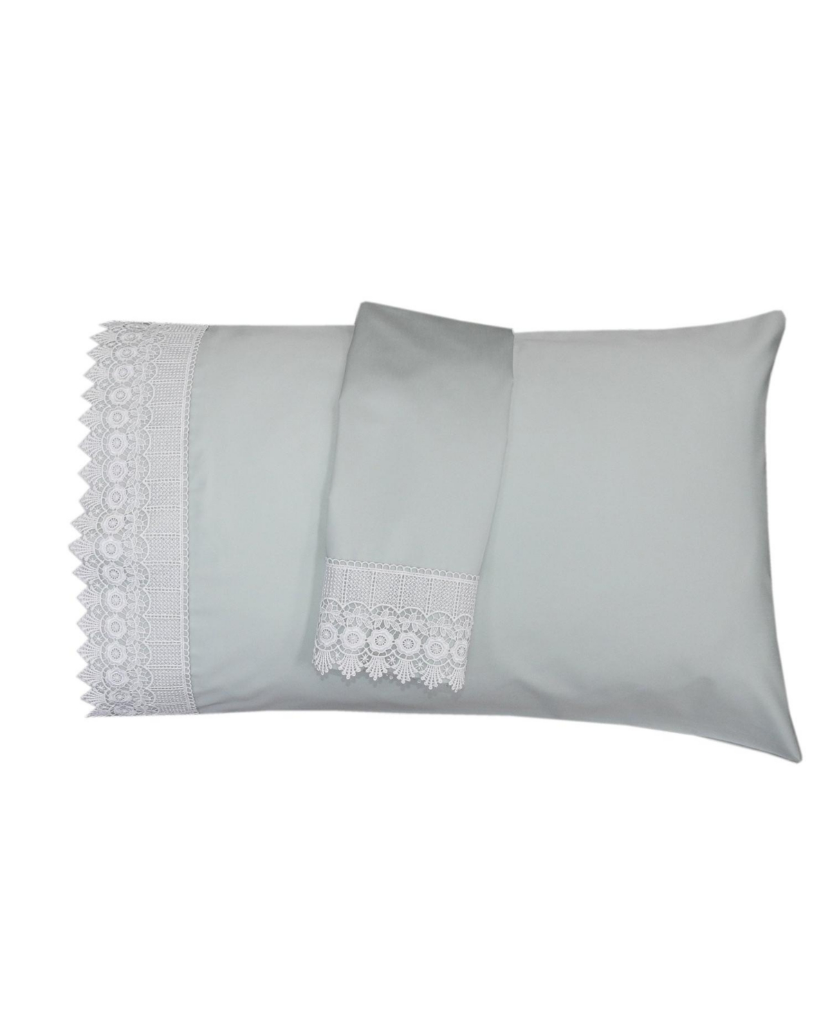 Click here for Embellished 4-Inch Lace Trim Pillowcases (Pair) Lu... prices