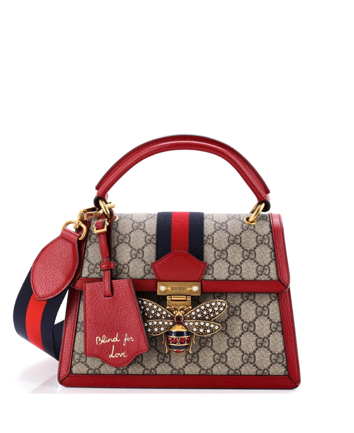Click here for Pre-Owned Gucci Small Queen Margaret Top Handle Ba... prices