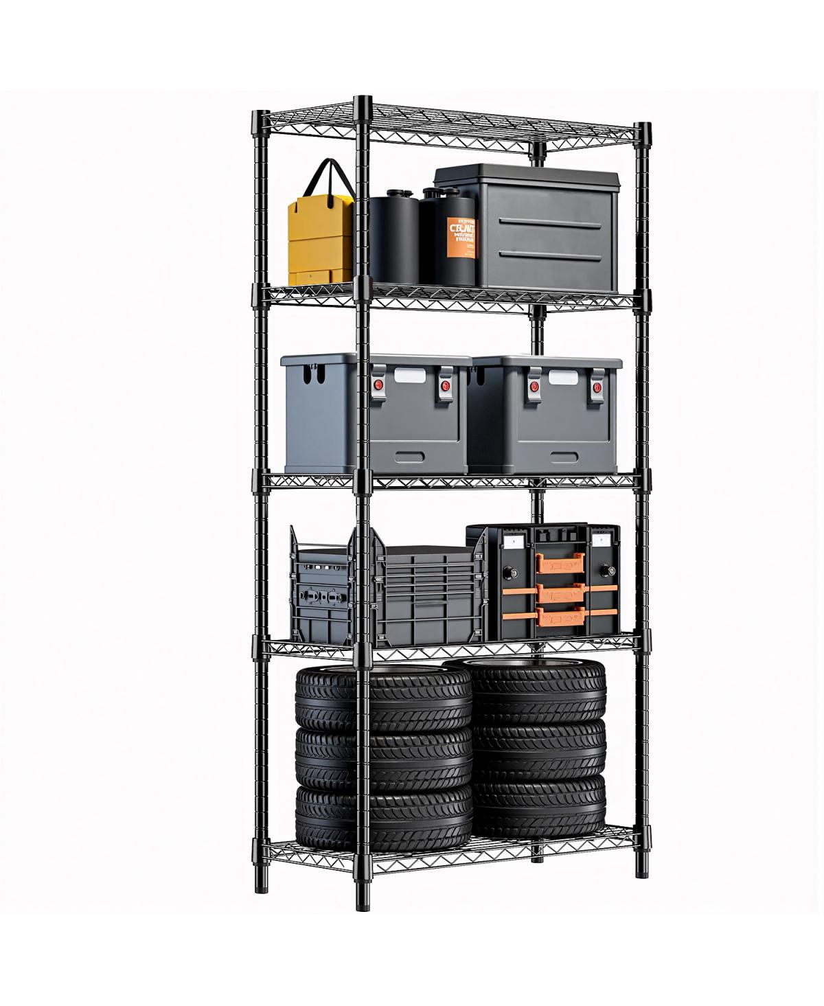 Click here for Streamdale Furniture Heavy Duty 5-Tier Steel Utili... prices