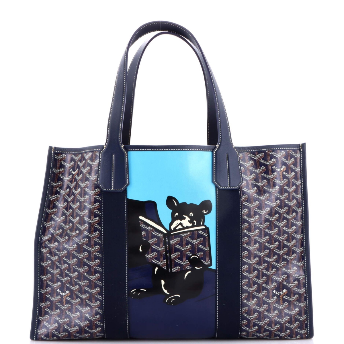 Click here for Pre-Owned Goyard Mm Villette Tote Printed Coated C... prices