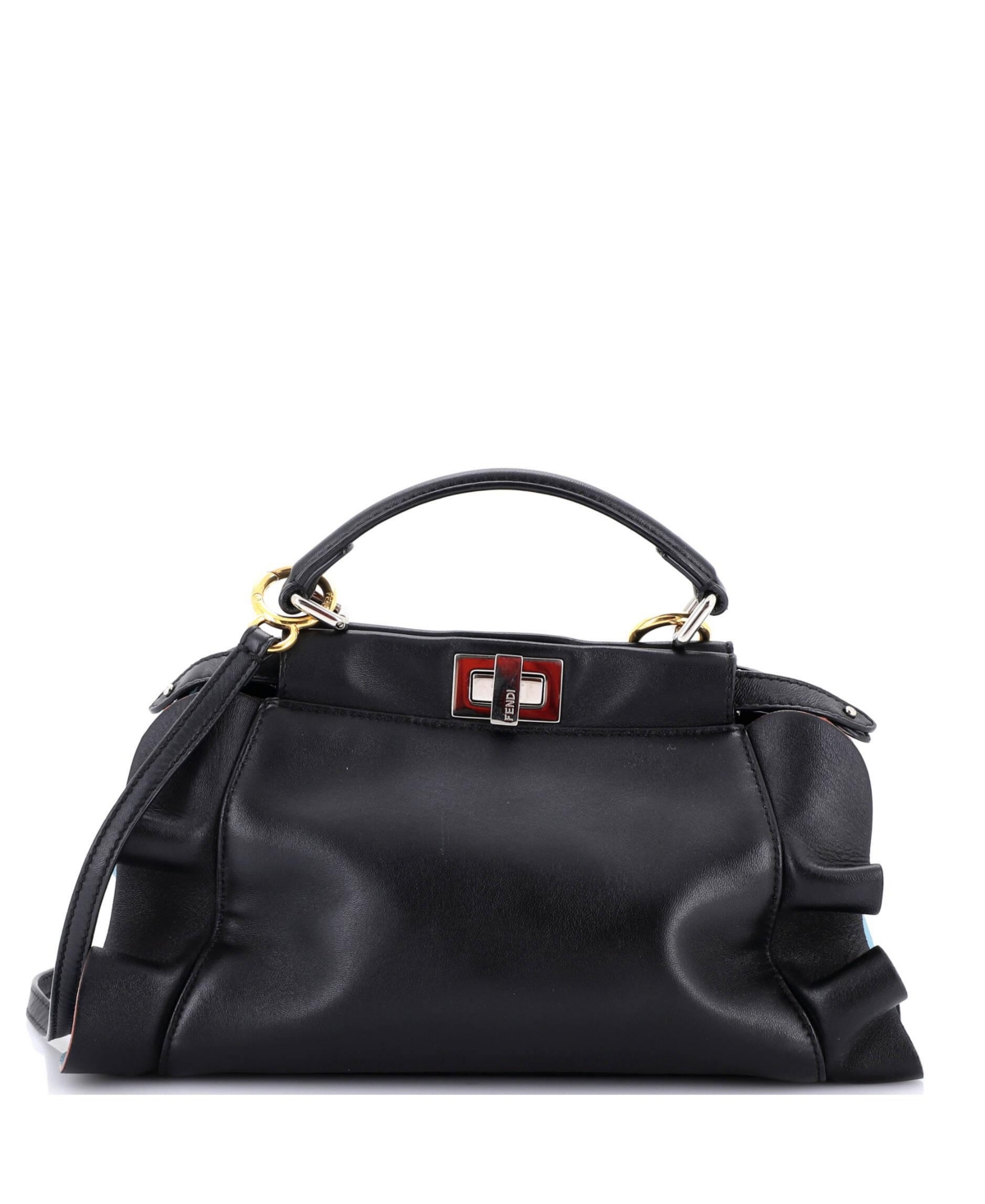 Click here for Pre-Owned Fendi Mini Wave Peekaboo Bag Leather - B... prices