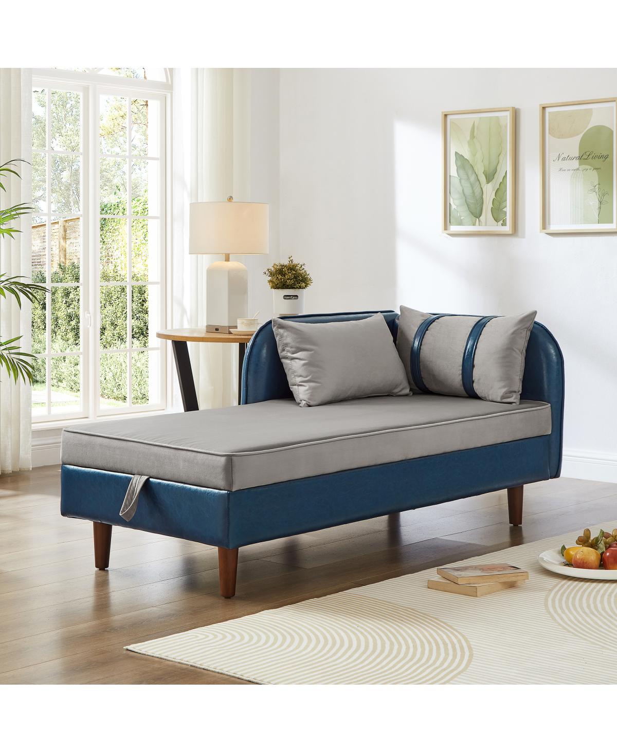 Click here for Streamdale Furniture 65 Storage Chaise Lounge Sofa... prices