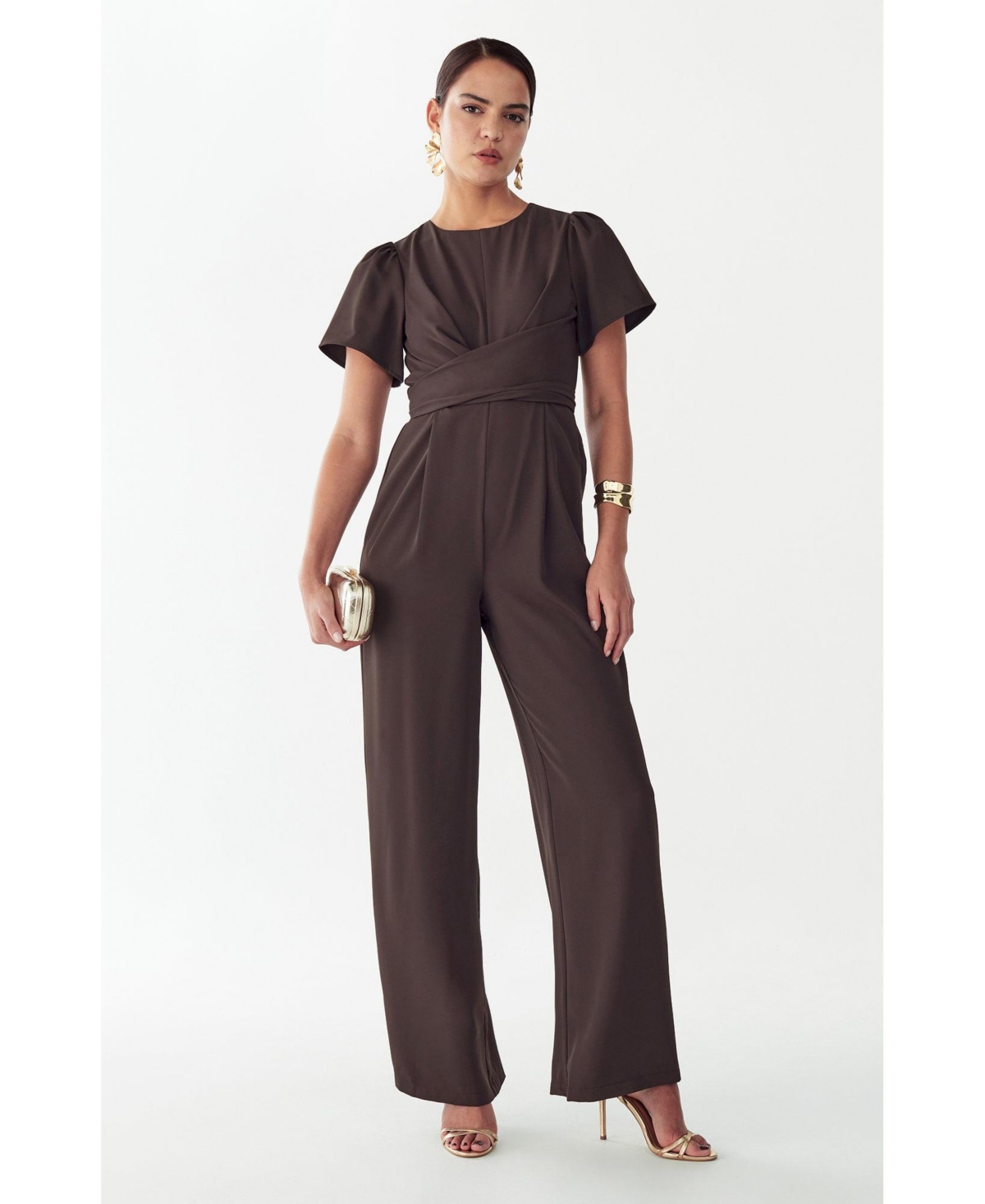Click here for St Mrlo Womens Mahra Jumpsuit - Chocolate prices
