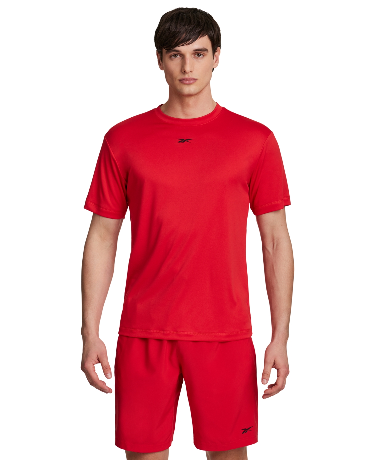 Click here for Reebok Mens Tech Regular-Fit Logo T-Shirt - Vector... prices