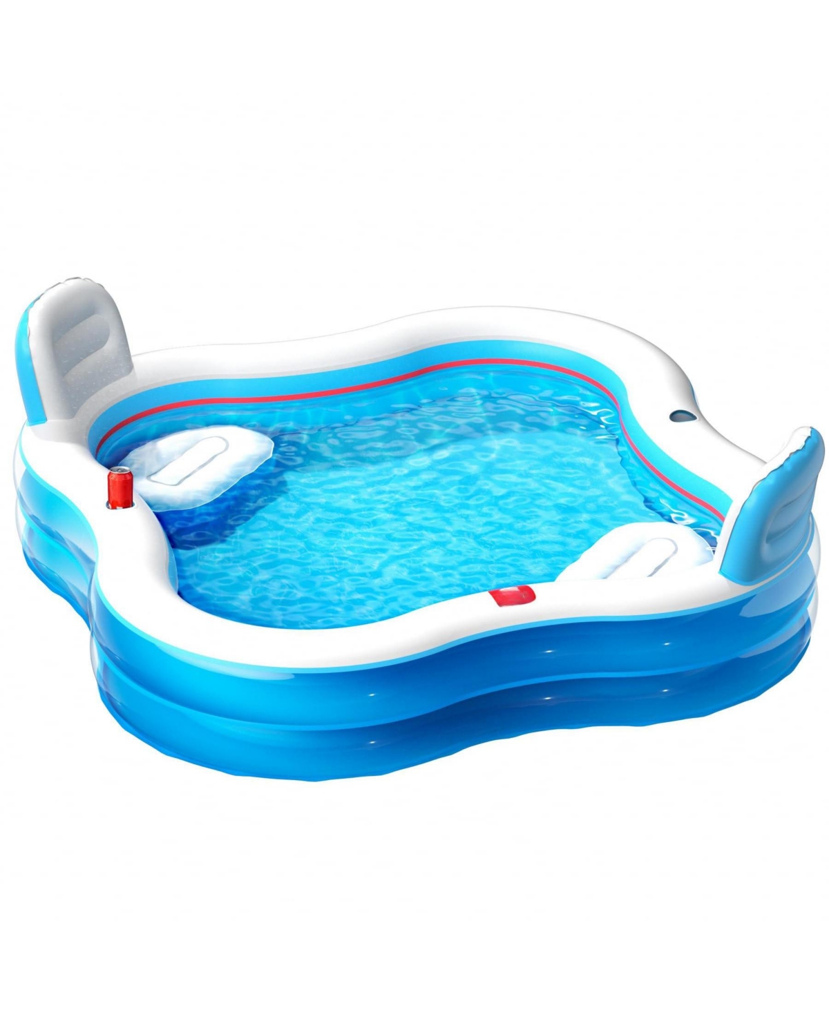 Click here for Gnuadz Inflatable Pool With Seats Backrests Family... prices