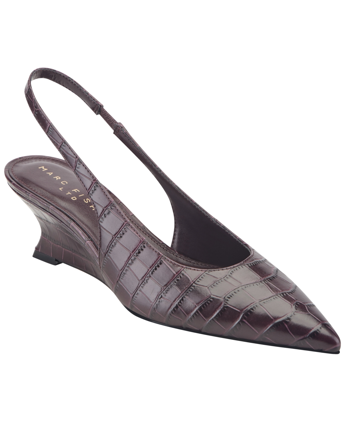 Click here for Marc Fisher Ltd Womens Taten Leather Slingback Wed... prices