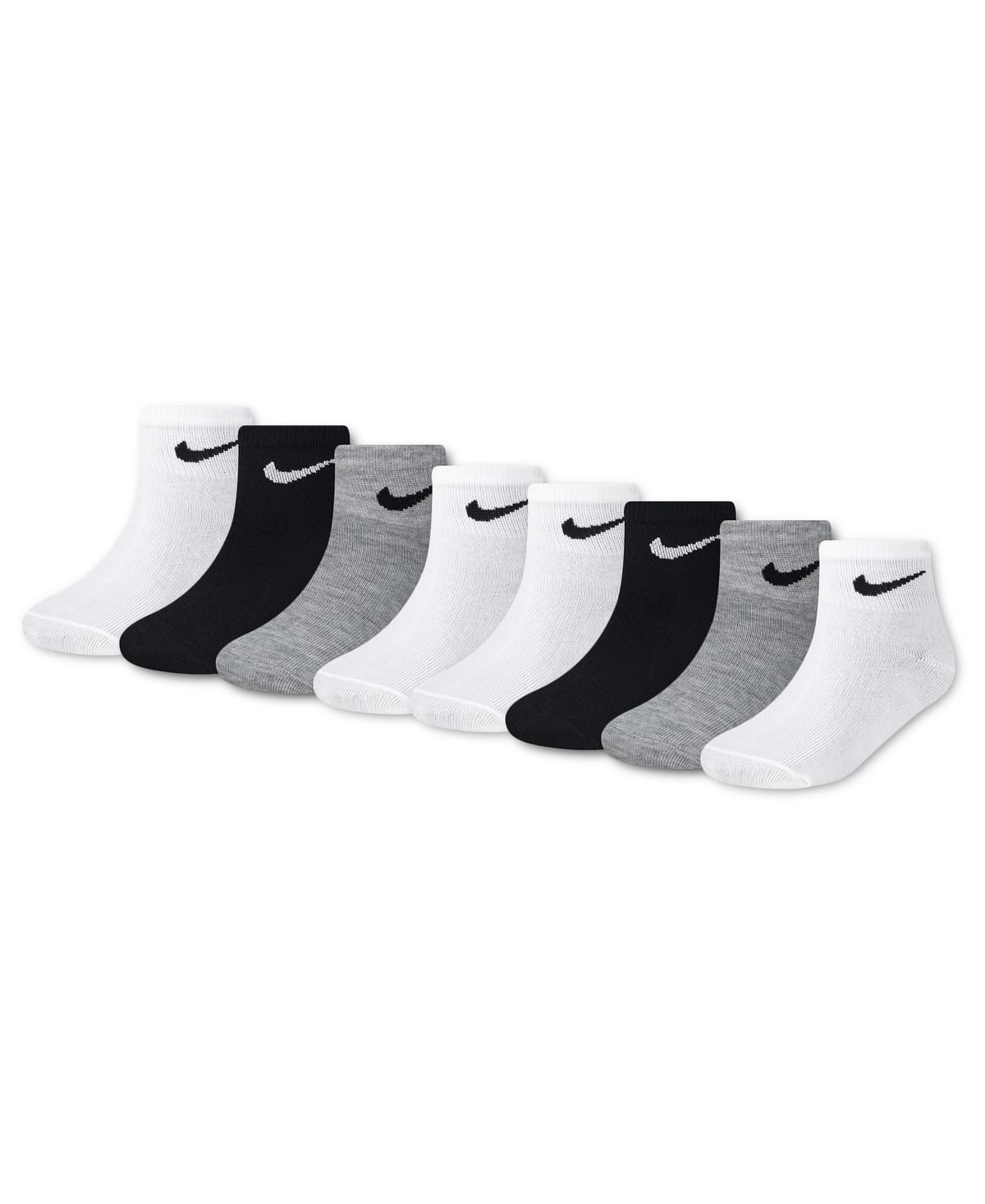 Click here for Nike Girls 4-6x Ankle Socks  8-Pack - Dk Grey Heat... prices