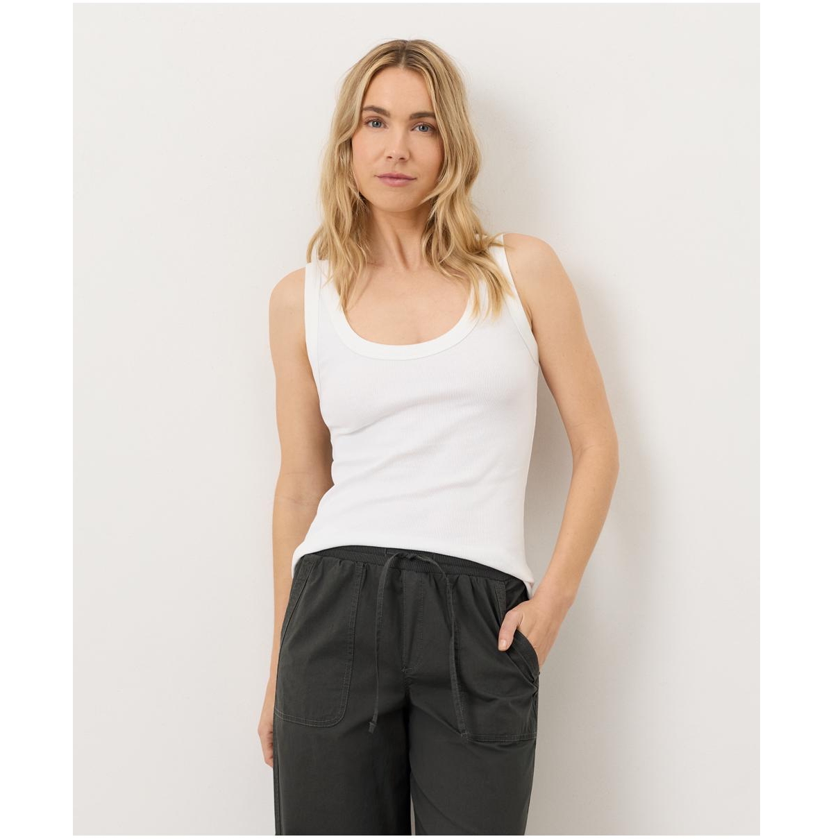 Click here for Pact Womens Perfect Rib Scoop Neck Tank Made With... prices
