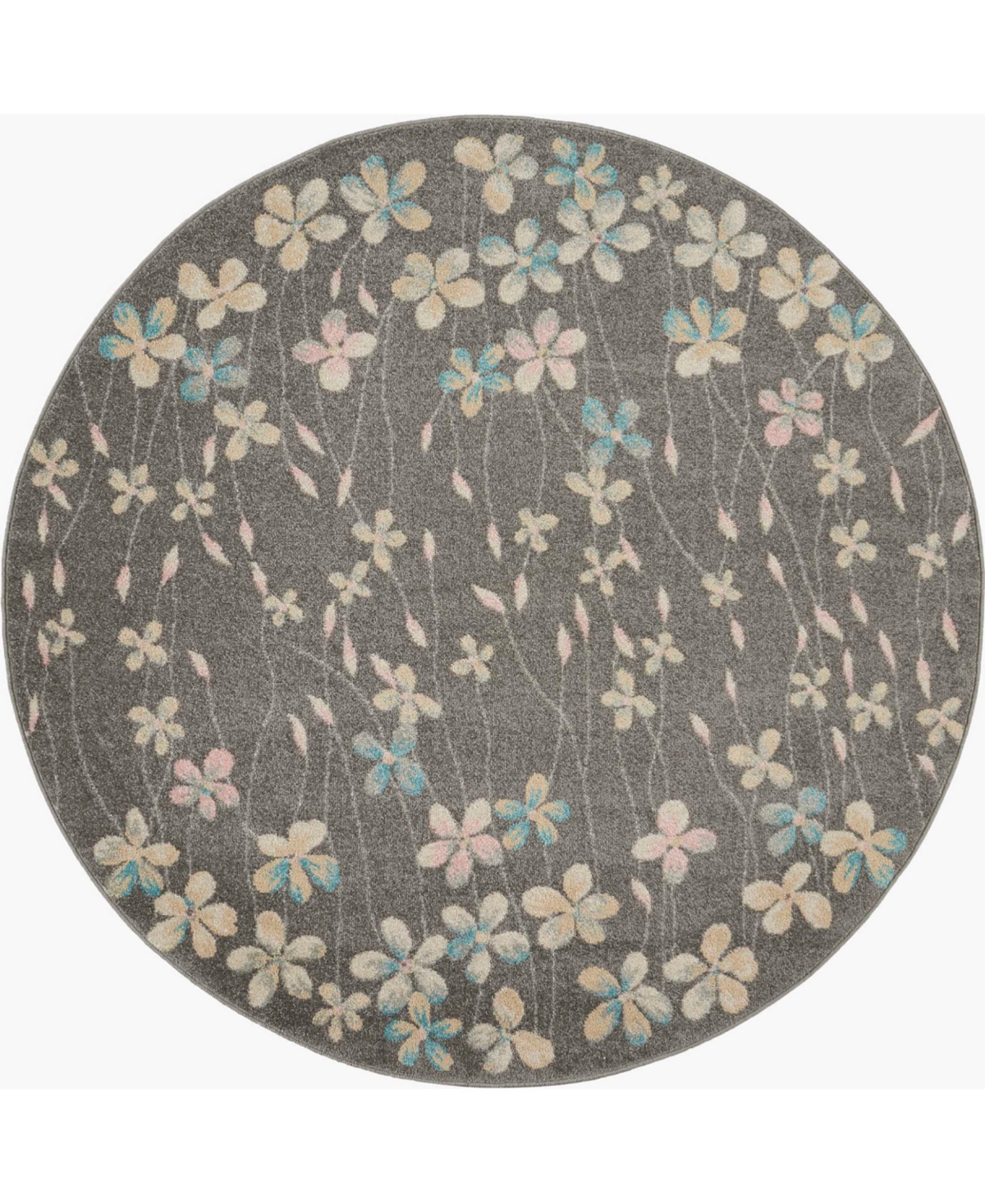Click here for Long Street Looms Peace PEA04 53 Round Area Rug -... prices