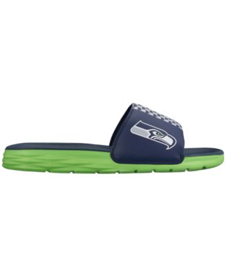 Nike Men's Seattle Seahawks Benassi Solarsoft Slides - Macy's