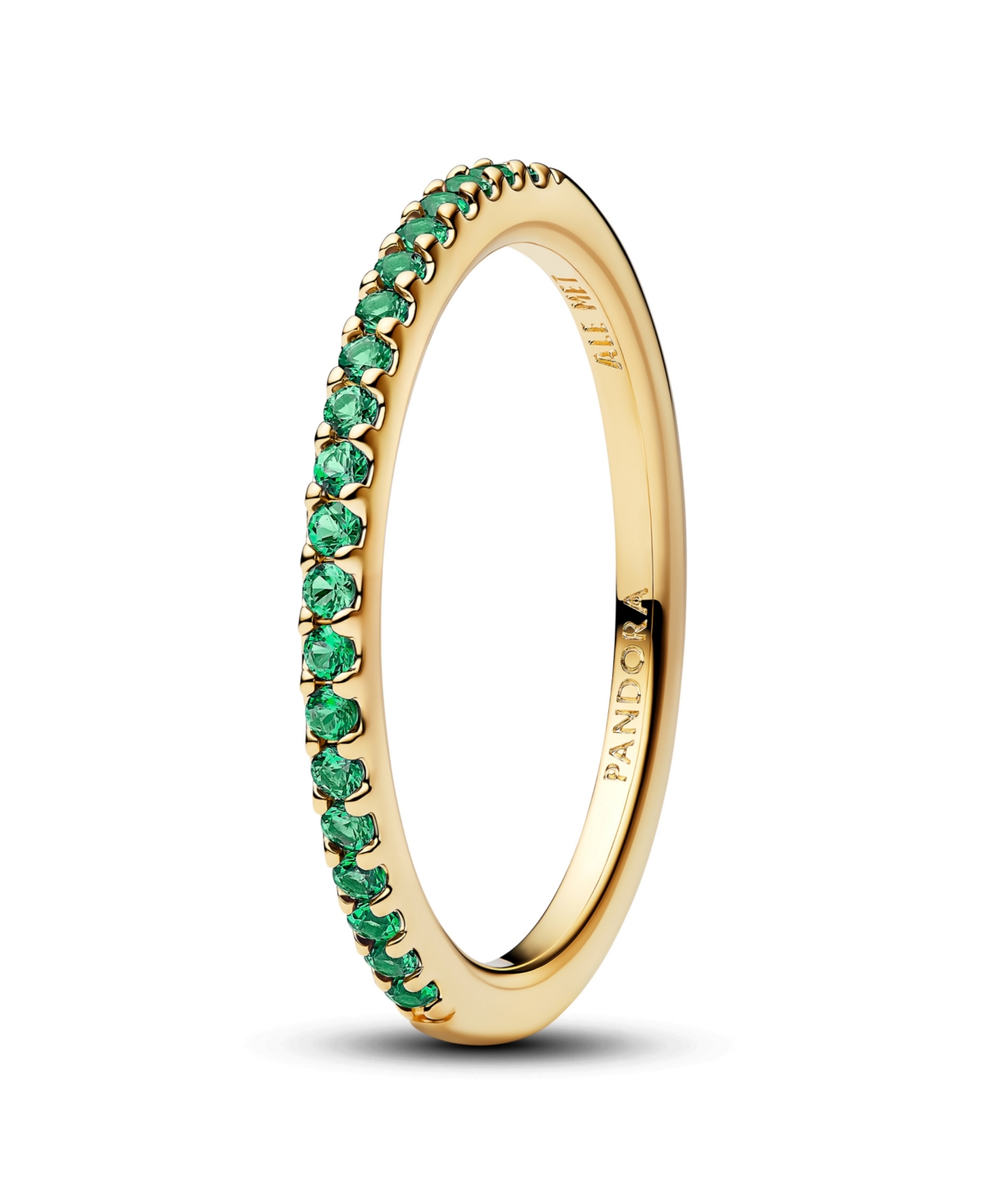 Click here for Pandora Sparkling Green Half-Eternity Band Ring -... prices