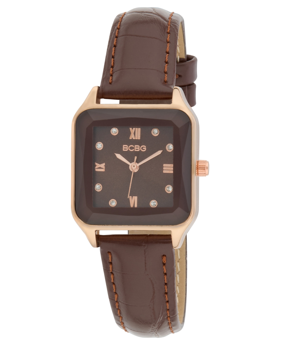 Click here for Bcbg Womens Quartz Square Brown Stainless Steel Wa... prices