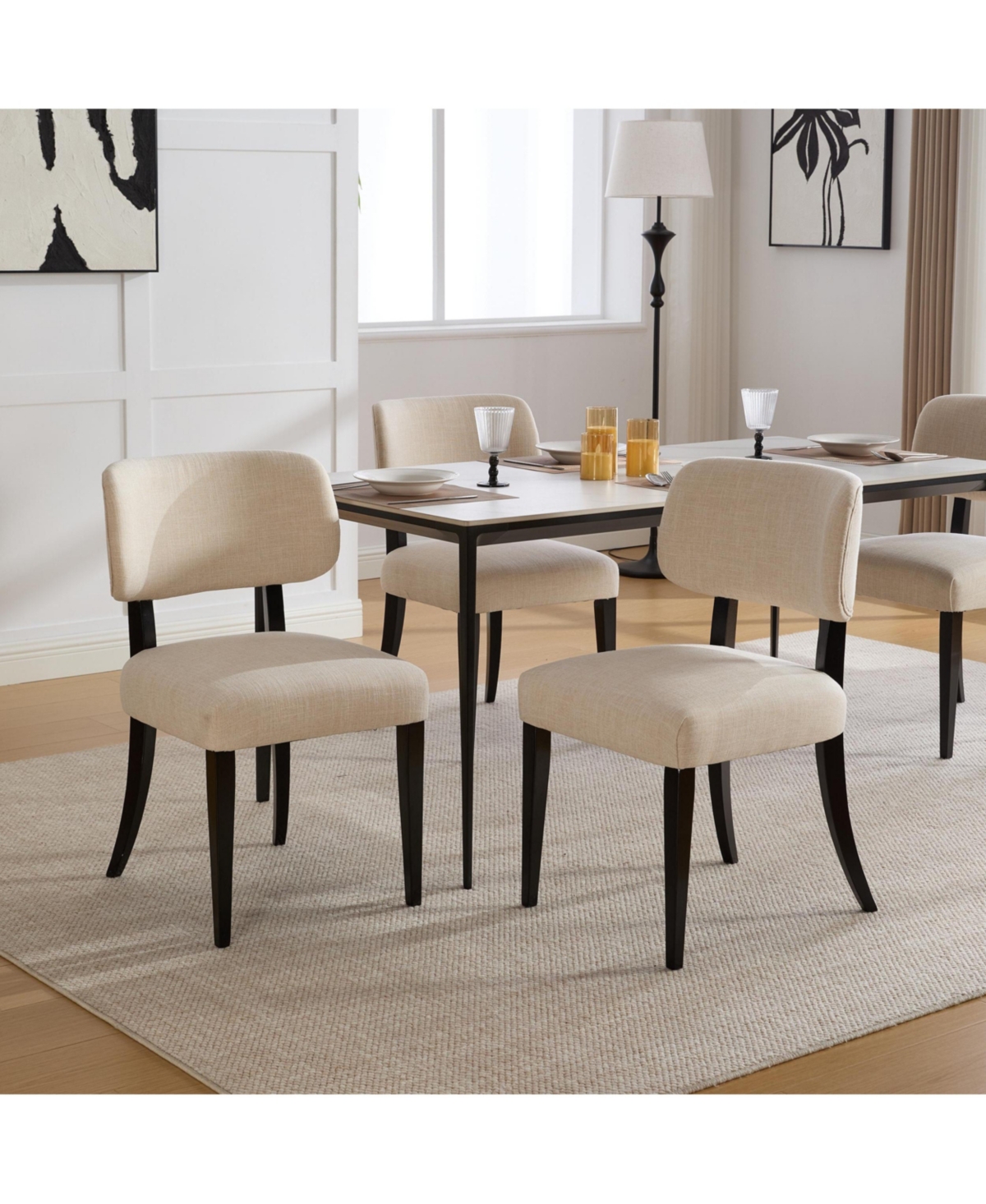 Click here for Boyel Living Wooden Dining Chairs Set of 2 Modern... prices