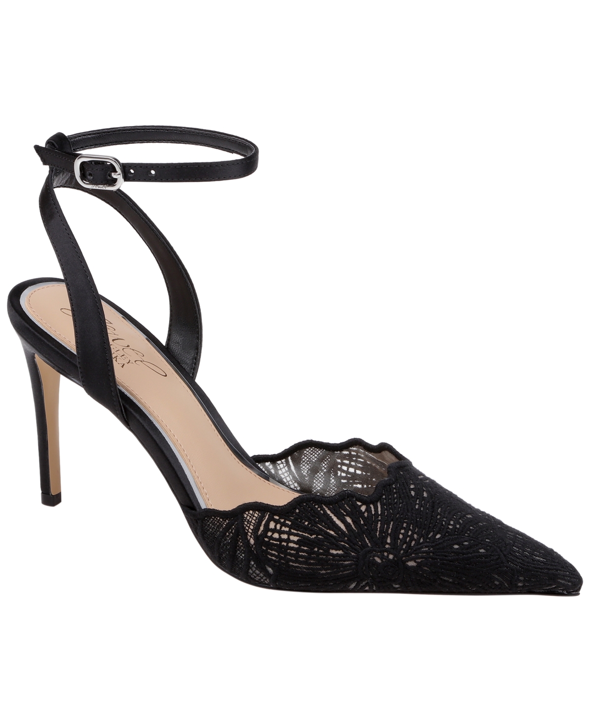 Click here for Jewel Badgley Mischka Womens Zaima Pointed Toe Pum... prices