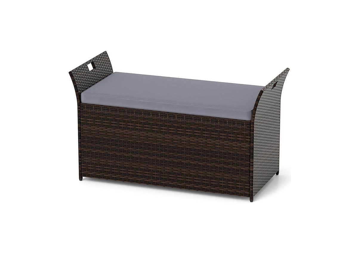 Click here for Lucky One Outdoor Storage Bench with Pe Rattan Wic... prices