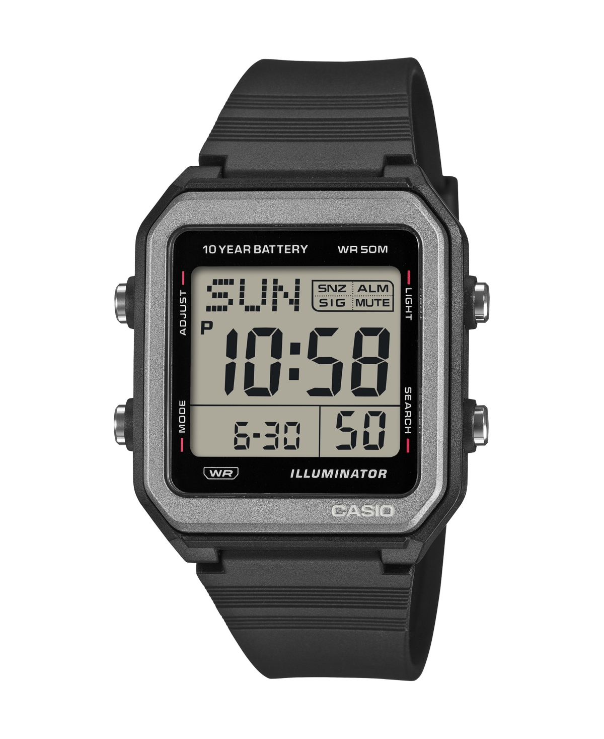 Click here for Casio Mens Digital Black Resin Watch 38.4mm - Blac... prices