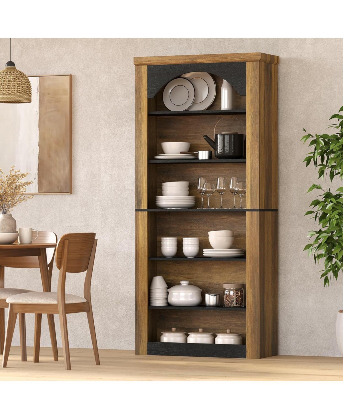 Click here for Tribesigns 6-Tier Arched Kitchen Pantry  70.9 Wood... prices
