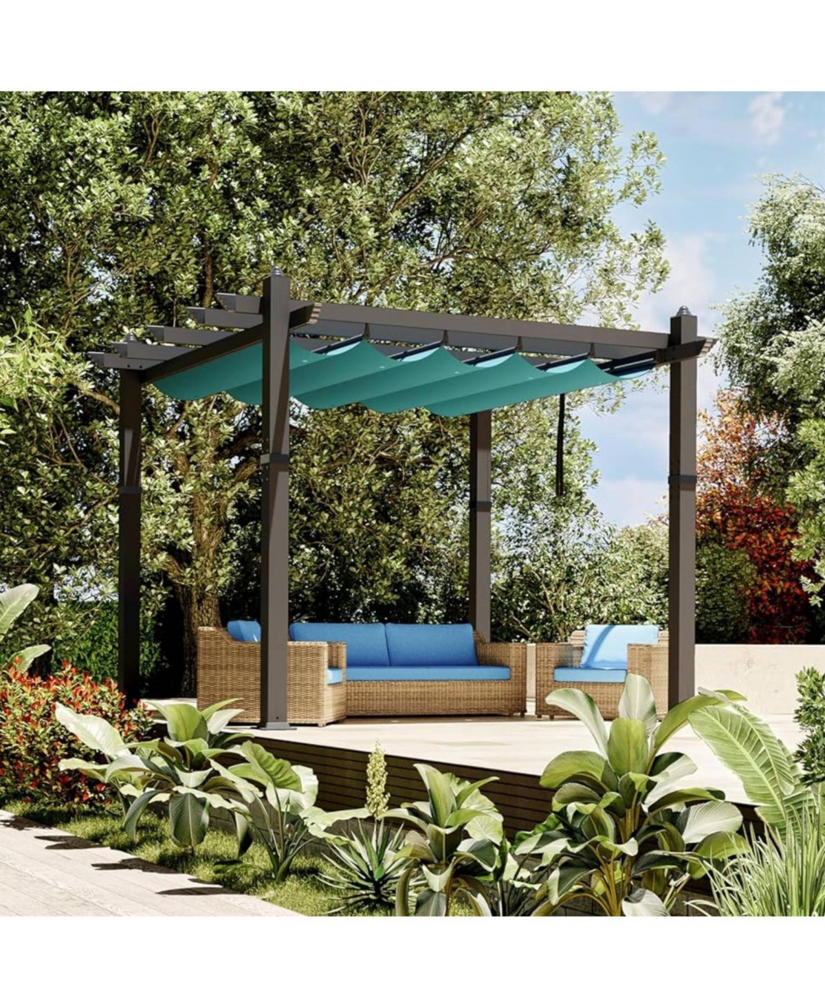 Click here for gaomon 10x10 Feet Outdoor Pergola with Adjustable... prices